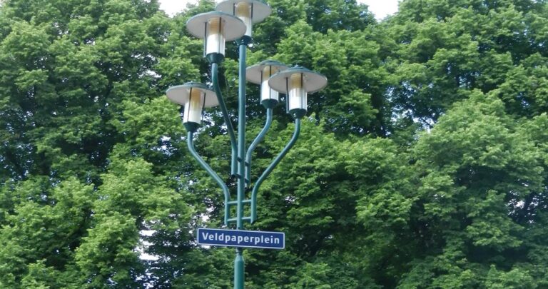 Lichtmast Veldpaperplein | Historisch Colmschate